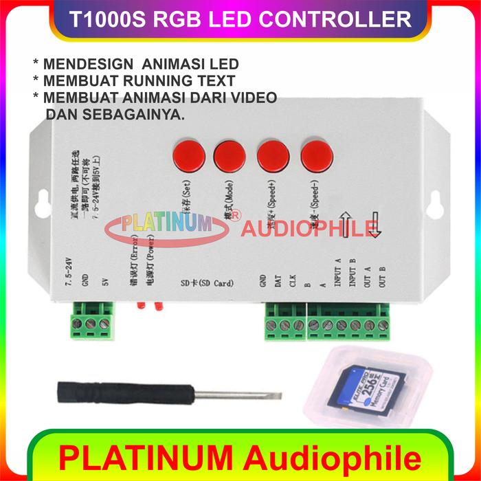 Jual T1000S CONTROLLER RGB LED PIXEL WS2811 WS2812 - Kab. Bogor - PLATINUM Audiophile | Tokopedia