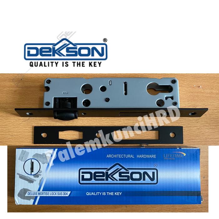 Jual Mortise lock Dekkson MTS RL 84030 Matt Black Kunci Pelor Stainless ...