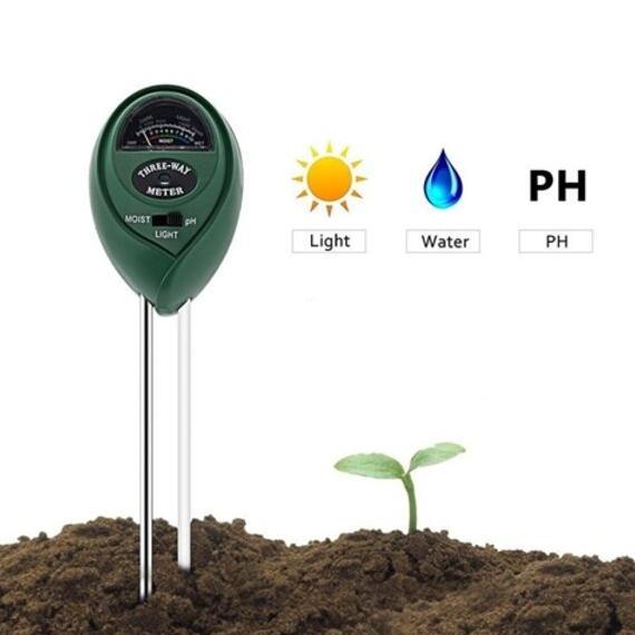 Jual Alat Ukur pH Meter Tanah Analog 3 in 1 Soil Test Cek Tester 3in1 ...