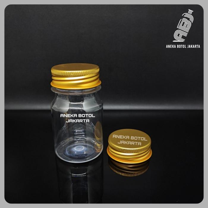 Jual Botol tablet kapsul 90 ml bulat tutup alumunium - Gold, Bubble ...