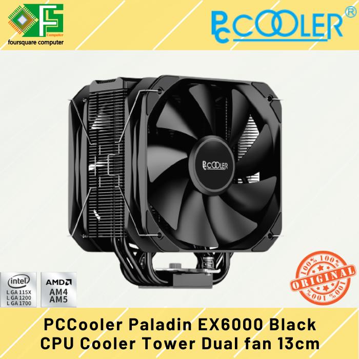 Jual PCCooler Paladin EK6000 CPU Cooler Tower Dual Fan 13 cm Hitam ...