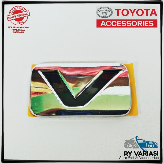Jual Emblem Tipe Q Tipe G Tipe V original Innova Fortuner Avanza Veloz ...