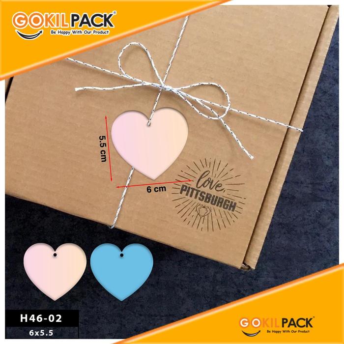 Jual Hang Tag Kraft - Label Kertas - Hang Tag Polos Kraft 150 | H3 ...