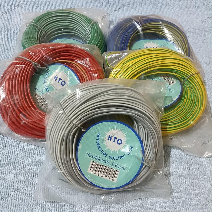 Jual Wayar/Kabel Lampu Listrik KTO 0,8mm 1mm 2mm 3mm 4mm 6mm, panjang ...