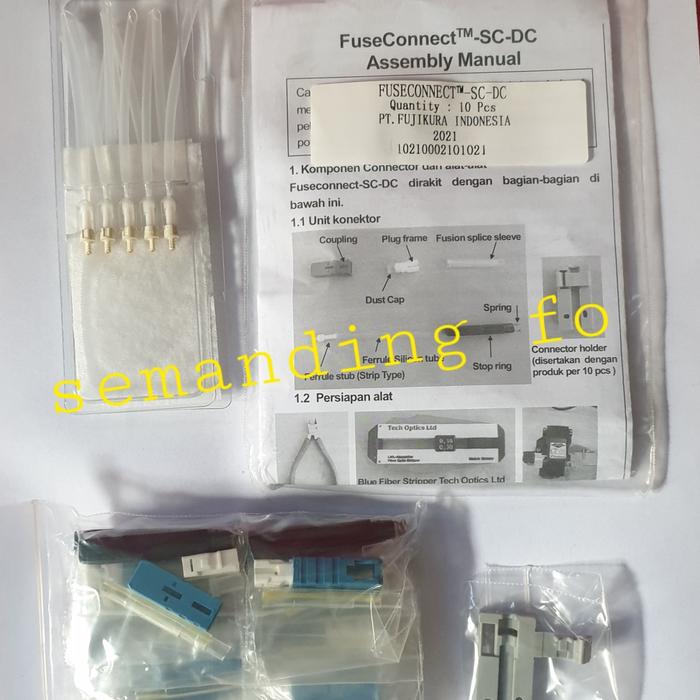 Jual Splice On Connector SOC Fujikura SM SC UPC isi 10 pcs fiber optic ...