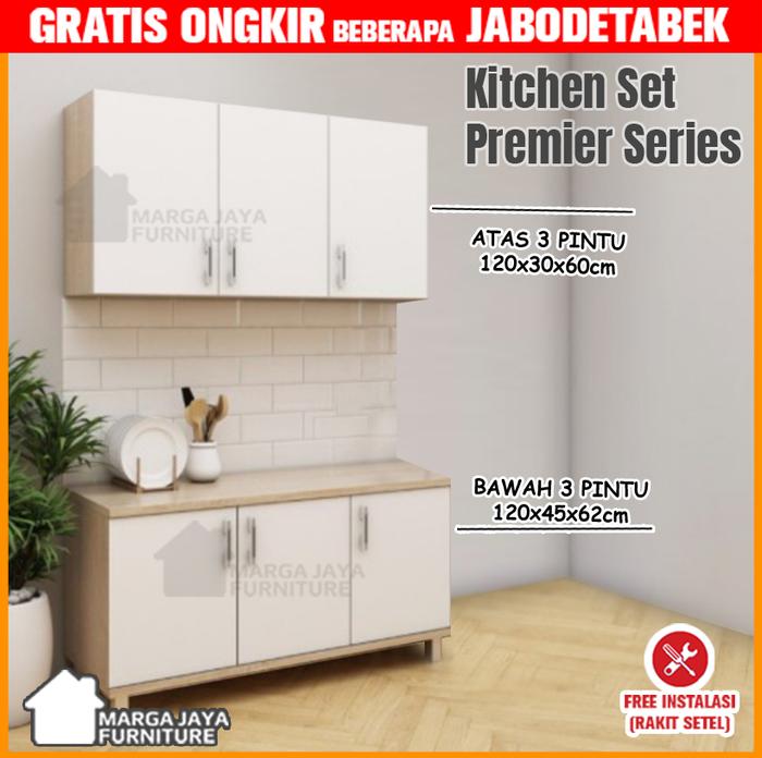 Promo Kitchen Set 3 Pintu atas dan bawah sayur lemari dapur minimalis ...