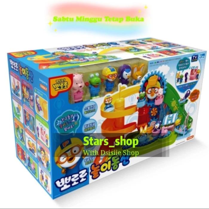Jual Pororo Amusement Park Set Original - Mainan Track Figure Anak ...