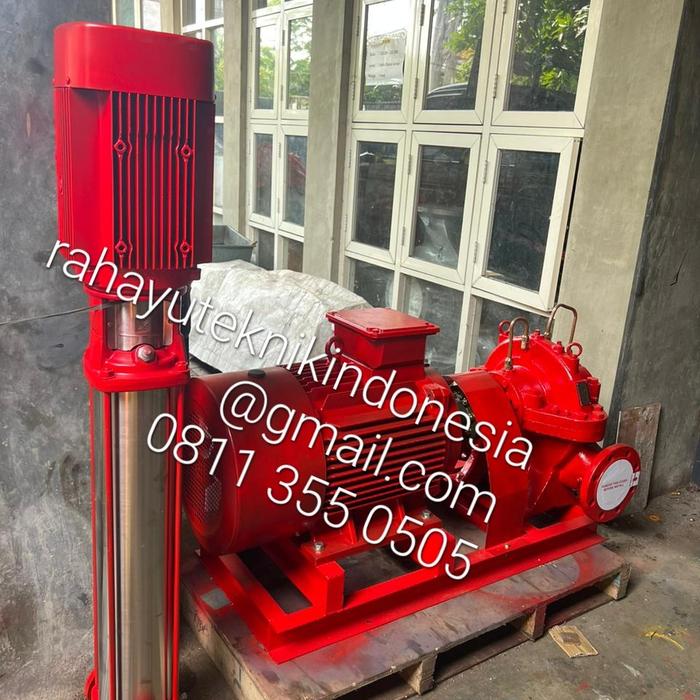 Jual paket pompa pemadam ebara horizontal split casing 500gpm jockey ...