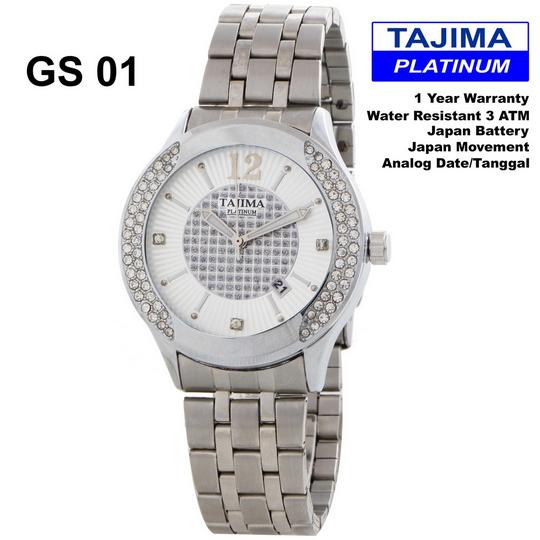 Jual Tajima 3815 Jam Tangan Platinum Pria Wanita Silver Original ...