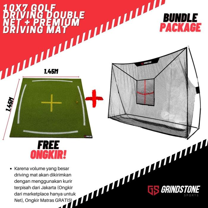 Jual 10'X7' Golf Driving Net + Premium Driving Mat - Jaring Golf ...