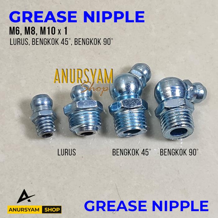 Jual Grease Nipple M6 M8 M10 / Napel Nipel Gris / Nepel Gemuk - M6 ...