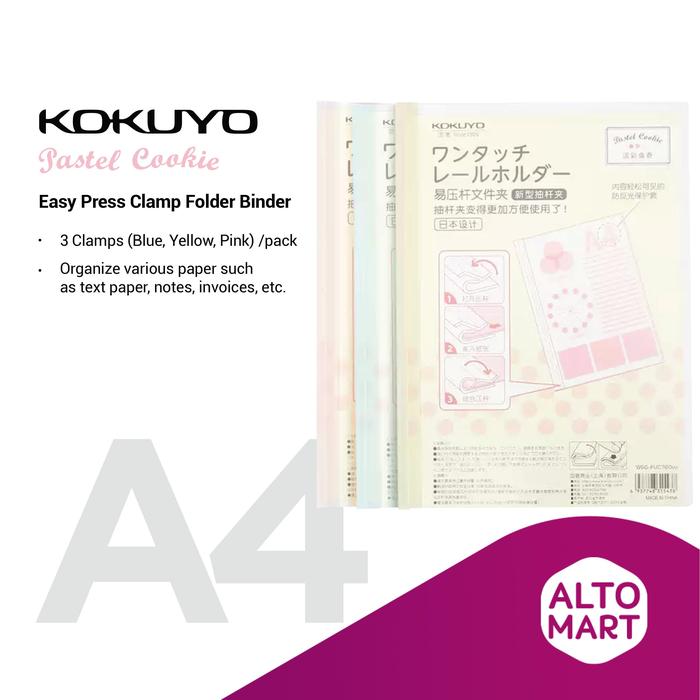 Jual Kokuyo Easy Press Clamp Folder A4 Jilid Buku File Klem Dokumen Map ...