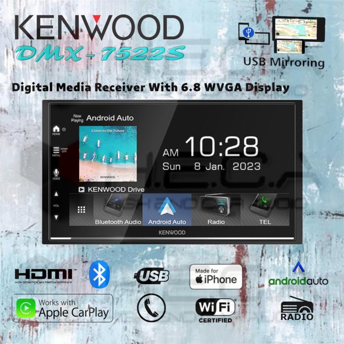 Jual KENWOOD DMX-7522S Head Unit Double Din Tape Audio Mobil DMX7522S 7522S - Kota Depok - High ...