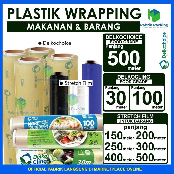 Jual Plastik Wrapping Bungkus Barang / Makanan Food Grade Wrap Stretch ...