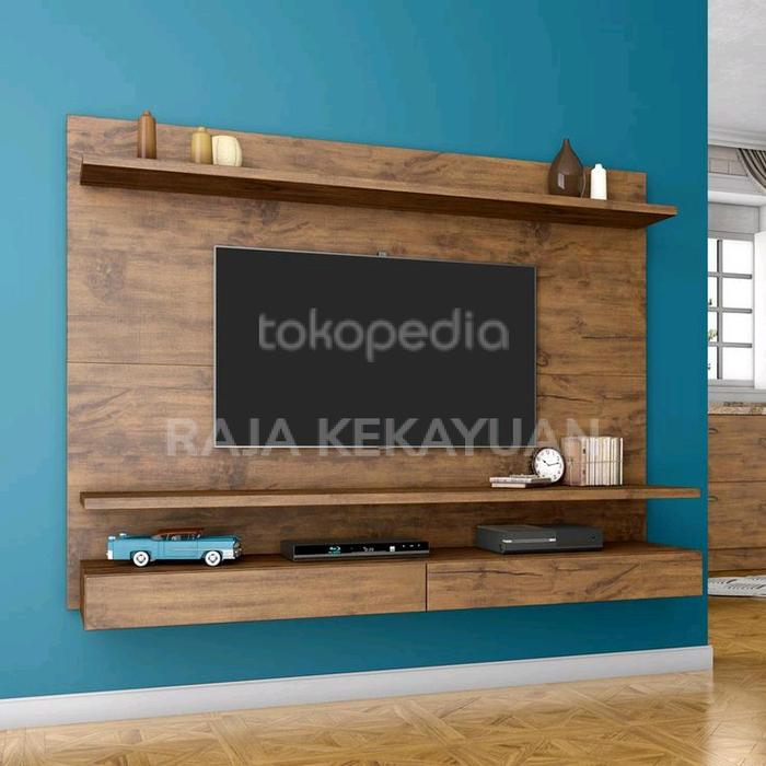 Jual Backdrop tv Minimalis modern kayu mahoni 160×140 - Jakarta Pusat ...