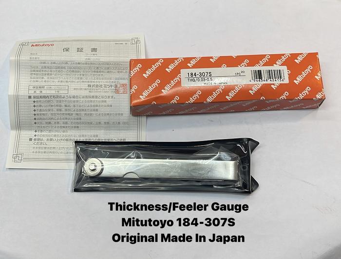 Jual Mitutoyo Thickness Gage / Feeler Gage 184-307s Range 0.03-0.5mm ...