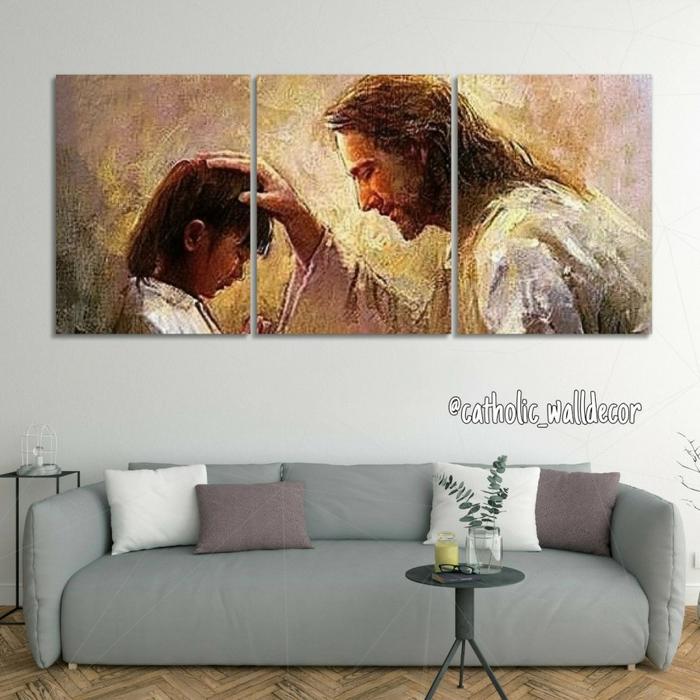 Jual Hiasan dinding Kristen Katolik gambar Yesus memberkati anak ...
