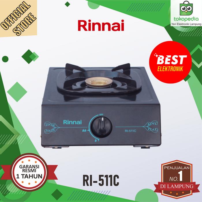Jual Kompor Gas RINNAI RI 511C - 1 Tungku Garansi Resmi RINNAI 1 Tahun ...