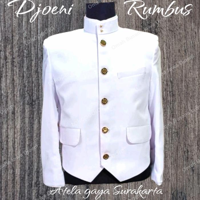 Jual Beskap Atela solo putih by.djoeni rumah busana - Kota Surakarta ...