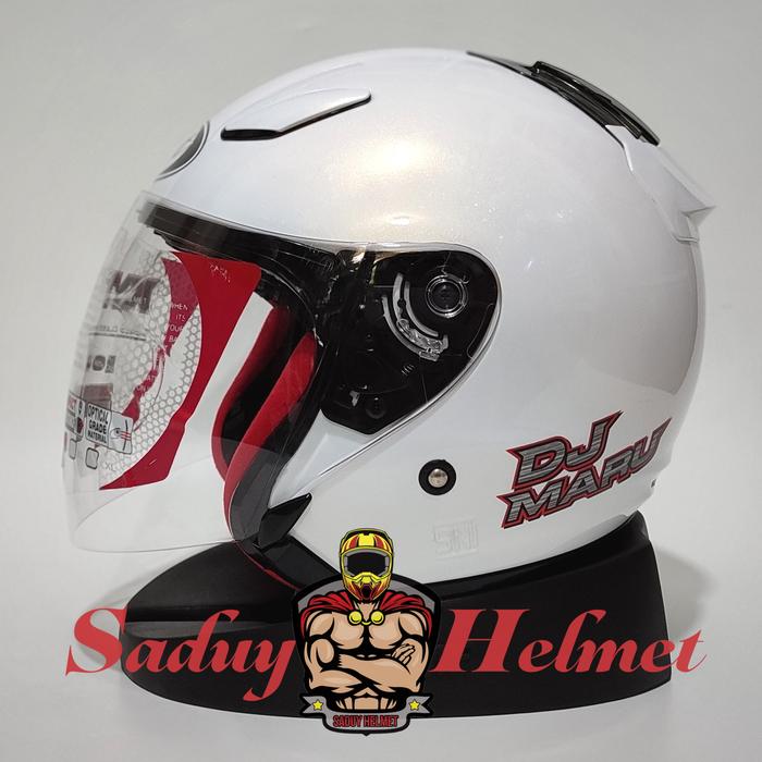Jual HELM KYT DJ MARU SOLID WHITE / PUTIH VISOR VENOM HITAM SMOKE - Jakarta Selatan - Saduy ...
