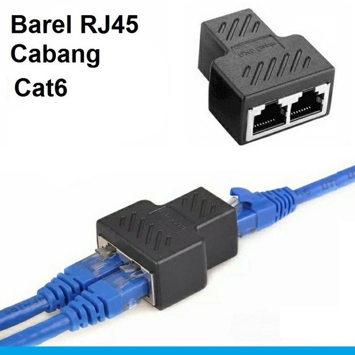 Jual Barel Penyambung Kabel Lan Cat6 Cabang - Female to Female - Kota ...