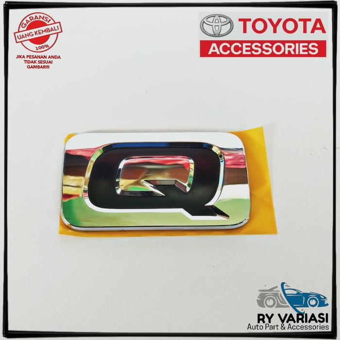 Jual Emblem Tipe Q Tipe G Tipe V original Innova Fortuner Avanza Veloz ...
