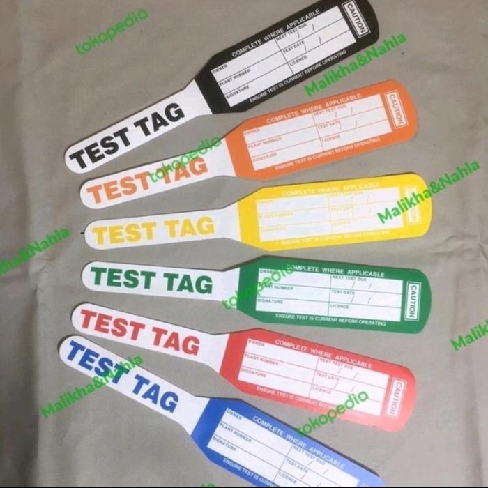 Jual Test Tag Elektrik / Tagging elektrik - Kuning - Jakarta Selatan ...