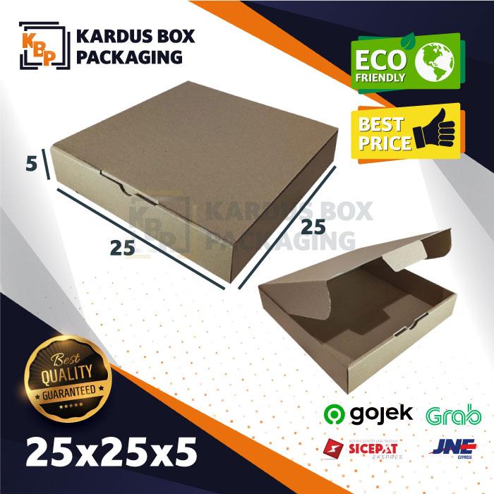 Jual KOTAK 25x25x5 cm Kardus Packaging Corrugated DIECUT PIZZA ...