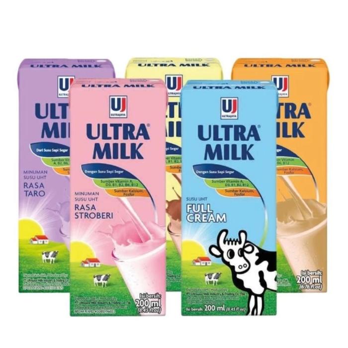 Harga Ultra Milk Susu UHT Full Cream 200 ml hari ini Minggu, 30 Jun 2024 12.34 WIB