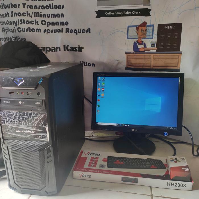 Jual Paket Komputer Core 2 duo Ram 4gb Hardisk 250gb Monitor 16 inc - Kota Surabaya - tukumaleh ...