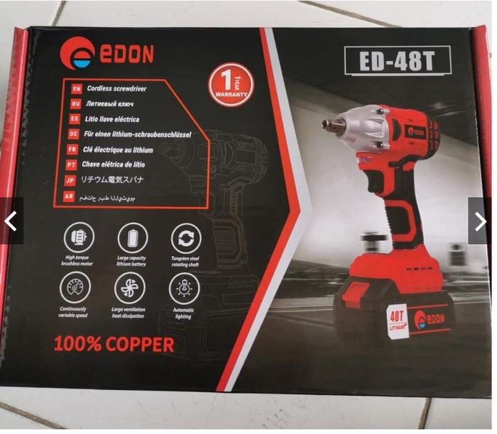 Promo EDON 48T CORDLESS IMPACT WRENCH TOOLS BRUSHLESS 48V | JLD 48s ...