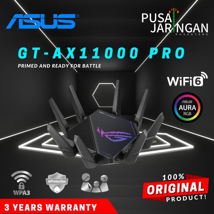 Jual ASUS GT-AX11000 Pro ROG Rapture Tri-Band WIFI 6 Router - Jakarta ...
