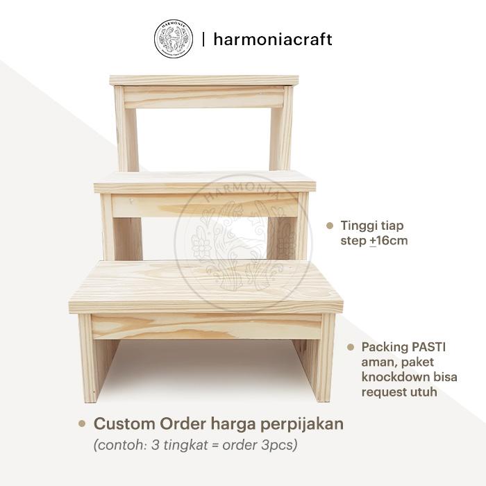 Jual Step Stool Tangga Pijakan Kayu Harmonia CUSTOM SIZE - Kab. Malang ...