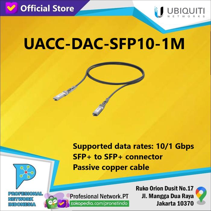 Jual UBIQUITI UACC-DAC-SFP10-1M Direct Attach Cable - Jakarta Pusat ...