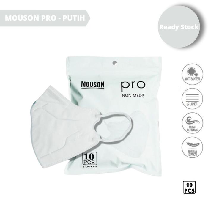 Promo MOUSON PRO Masker 5 Ply isi 10 Pcs KN 95 Disposable Face Mask ...