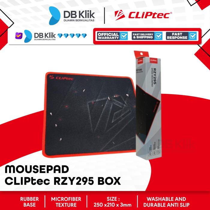 MousePad CLIPtec RZY295 Box - Mouse Pad Antislip Rubber CLIPtec RZY295