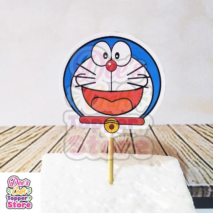 Jual Topper Cupcakes Doraemon Kepala / Doraemon's Head - Tertawa, 4 ...