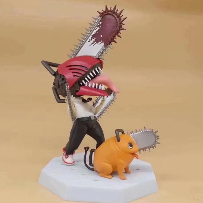Jual WCF Chibi Denji Chainsaw Man With Dog Podium Cute Statue Figure ...