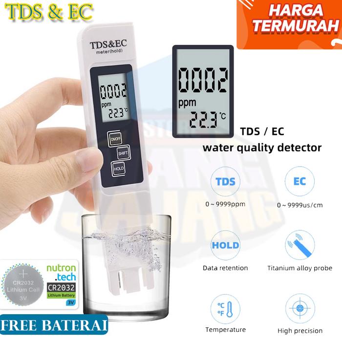 Promo 5 in 1 Alat Ukur Uji Kualitas Air PH TDS EC Salinity Suhu EZ 9909 ...