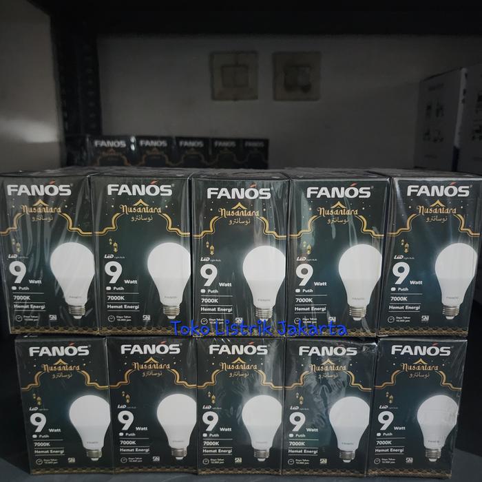 Jual Bohlam Lampu Led Bulb 9w 9 Watt FANOS Nusantara Putih CoolDayLight - Jakarta Barat - C2F ...
