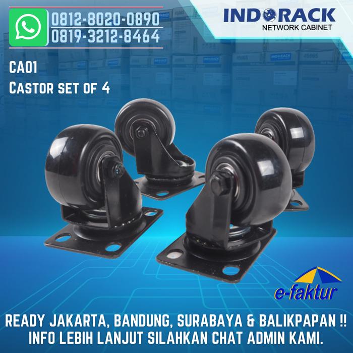 Jual INDORACK CASTOR SET RODA RACK SERVER INDORACK - Jakarta Utara - IT ...