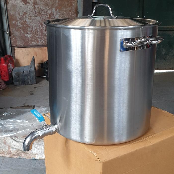 Jual WATER BOILER/CONTAINNER STAINLESS STEEL W/KRAN 50LTR SIZE 40CM ...