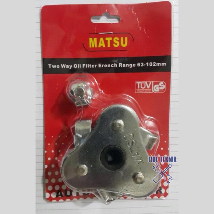 Jual MATSU Kunci Pembuka Filter Oli Universal Two Way 3 Kaki 63 - 102 mm - Kota Surabaya - Fide ...