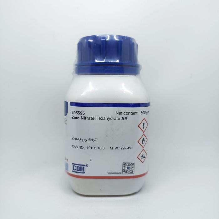 Jual Zinc Nitrate Hexahydrate 500 Gram seng nitrat heksahidrat CDH ...