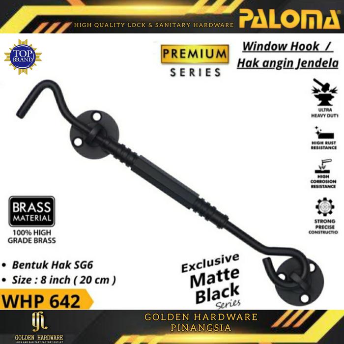 Jual HAK ANGIN PENGAIT KAIT PENAHAN JENDELA KAYU WINDOW HOOK PALOMA WHP ...