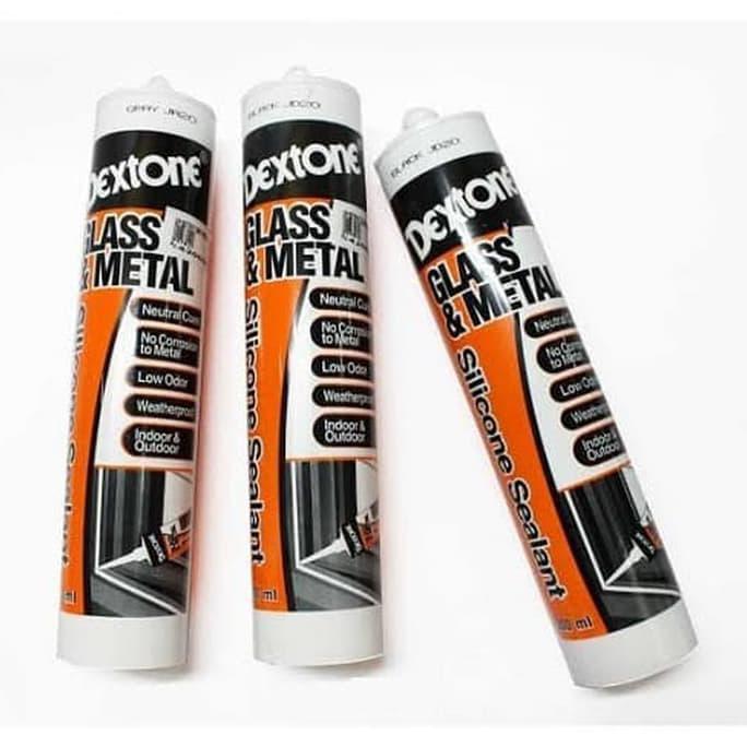 Jual Dextone Silicone Sealant Neutral Glas & Metal Lem Kaca tidak Bau ...