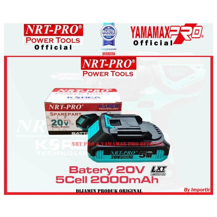 Jual NRT PRO Baterai Mesin Bor Cordless Drill 20 V 20V DC340 DC 340 ...