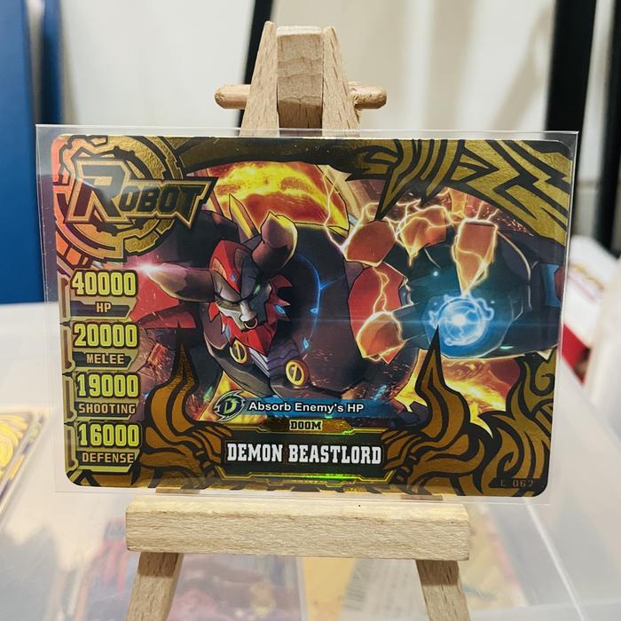 Jual Demon beastlord Legend Ultra Rare M08-01 Kartu Hero Of Robots Card ...