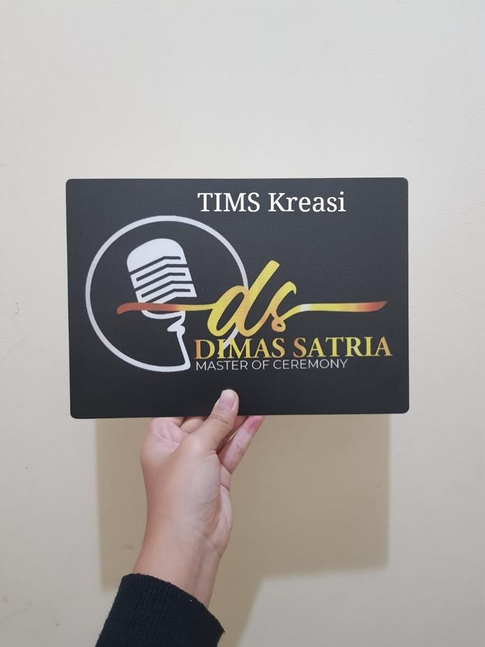Jual Acrylic Cue card B5 | Cue card MC + biaya design - dgn penjepit ...