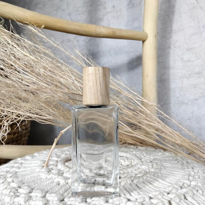 Jual botol parfum 35 ml tutup kayu semi press /botol parfum kayu loew.e ...